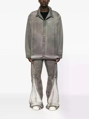 Rick Owens Button-up Denim Jacket - Grey