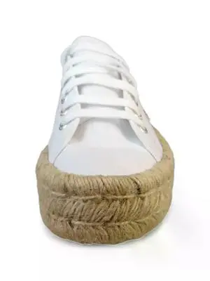 Superga Braided-sole Lace-up Sneakers - White