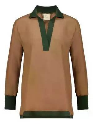 PAULA Diane V-neck Long-sleeve Top