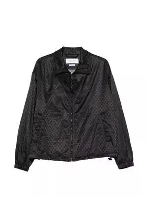 Alexander McQueen Skull Jacquard Zip-up Jacket - Black