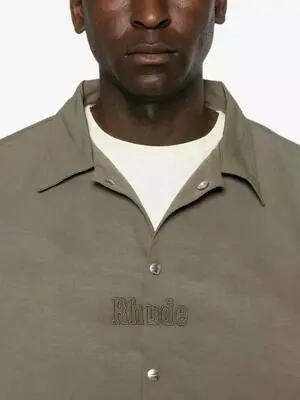Rhude Logo-embroidered Overshirt