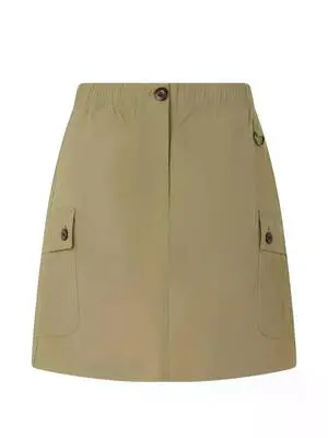 Barbour Elasticated-waist Cargo-pockets Skirt - Green