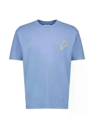 Drole De Monsieur Esquisse Slogan-print T-shirt - Blue