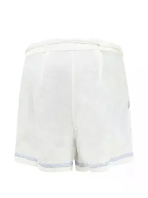 SCARLETT POPPIES Vareli Floral-appliqué Studded Shorts