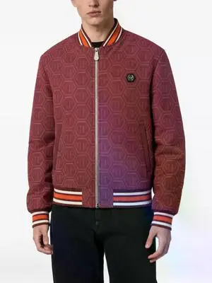 Philipp Plein All-over Monogram Bomber Jacket