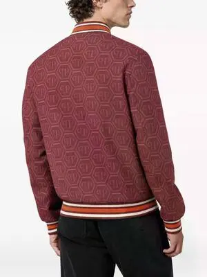 Philipp Plein All-over Monogram Bomber Jacket