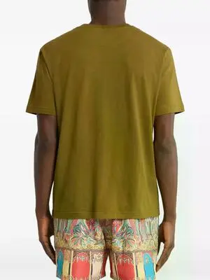 Etro Cotton Jersey T-shirt With Raised Pegaso Logo