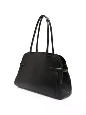 Orciani Large Aura Soft Logo-plaque Leather Tote Bag - Brown