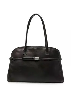 Orciani Aura Soft Logo-plaque Leather Tote Bag