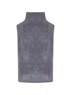 LISA YANG Brushed-knit Turtleneck-collar Top