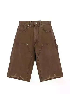 TONYWACK Distressed-effect Bermuda Shorts - Brown