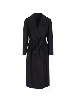 Brunello Cucinelli Double-breasted Belted Coat - Blue