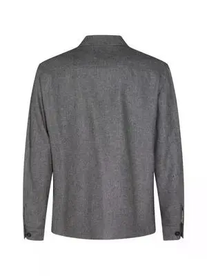 Eleventy Button-up Chest-pocket Jacket - Grey