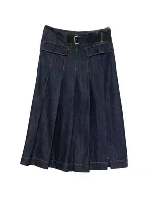 SEMICOUTURE Carla Belted Midi Skirt