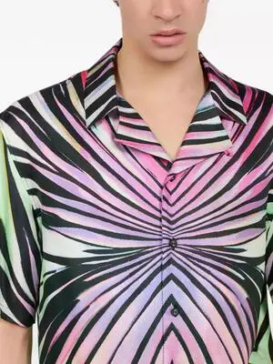 Roberto Cavalli Graphic-print Short-sleeve Shirt