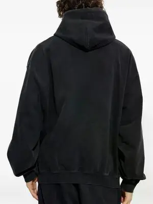 Vetements Logo-print Distressed Hoodie