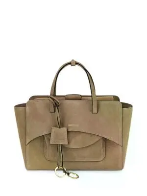 HIDESINS Medium Flap Tote Bag - Brown