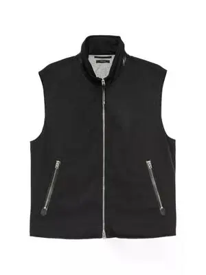 TOM FORD Zip-up Gilet - Blue