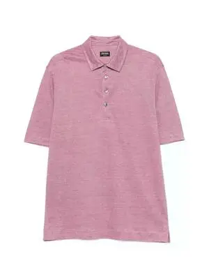 Zegna Short-sleeve Polo Shirt - Pink