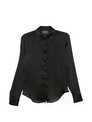 DONDUP Curved-hem Shirt - Black