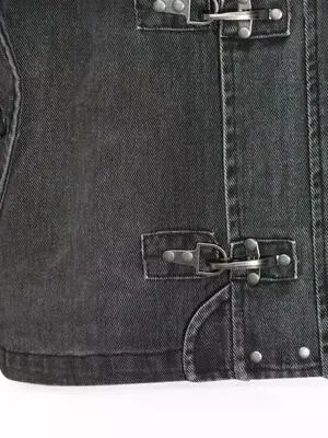 FOUND Lobster-clasp Epaulette Denim Jacket