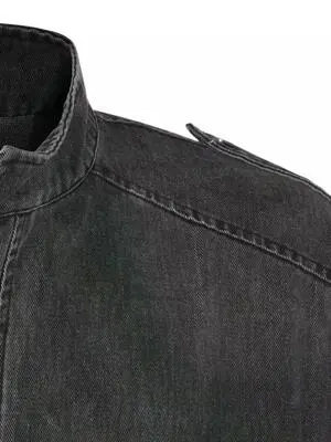 FOUND Lobster-clasp Epaulette Denim Jacket