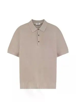 BRAMANI CASHMERE Short-sleeve Polo Shirt - Neutrals