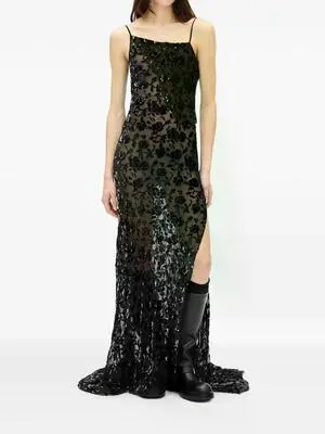 ANN DEMEULEMEESTER Aaricia Floral-devoré Maxi Dress