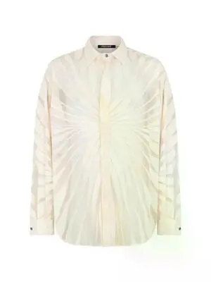 Roberto Cavalli Ray Devoré Print Shirt