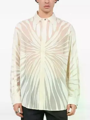 Roberto Cavalli Ray Devoré Print Shirt