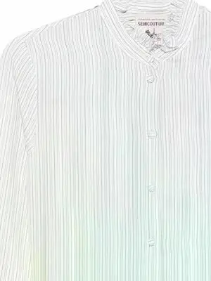 SEMICOUTURE Pinstripe Ruffled Shirt