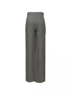 Emporio Armani Mélange Wide-leg Trousers