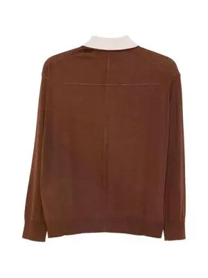 SEMICOUTURE Contrast-collar Sweater