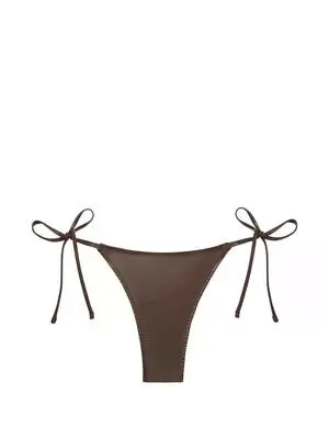 TROPIC OF C Praia Side-tie Bikini Bottoms - Brown