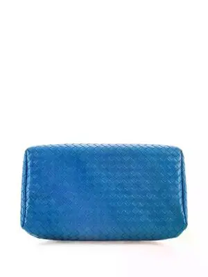 Bottega Veneta Roma Bag Intrecciato Nappa Small Tote Bag - Blue