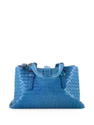 Bottega Veneta Roma Bag Intrecciato Nappa Small Tote Bag - Blue