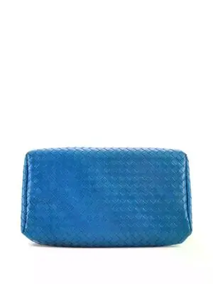 Bottega Veneta Roma Bag Intrecciato Nappa Small Tote Bag - Blue