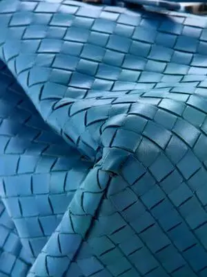Bottega Veneta Roma Bag Intrecciato Nappa Small Tote Bag - Blue