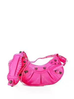 Balenciaga Le Cagole Shoulder Bag With Giant Studs - Pink