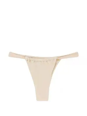 PatBO X Camila Coelho Golden Dune High-cut Bikini Bottoms - Neutrals