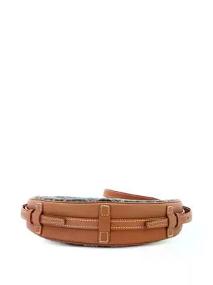 Goyard Hirondelle Coated Canvas And Leather Shoulder Bag - Brown