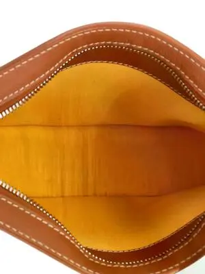 Goyard Hirondelle Coated Canvas And Leather Shoulder Bag - Brown