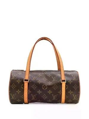 LOUIS VUITTON Papillon Handbag Monogram Canvas 26 Satchel - Brown