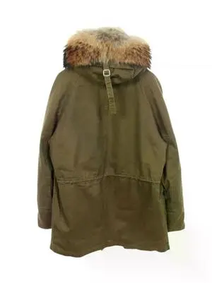 Saint Laurent Zip-up Hooded Coat