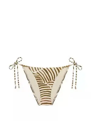 VIX PAULA HERMANNY Abstract-print Tie-side Bikini Bottoms