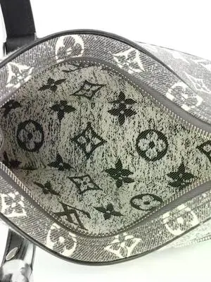 LOUIS VUITTON Loop Handbag Monogram Jacquard Denim Hobo Bag