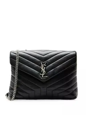 Saint Laurent Loulou Monogram Shoulder Bag - Black