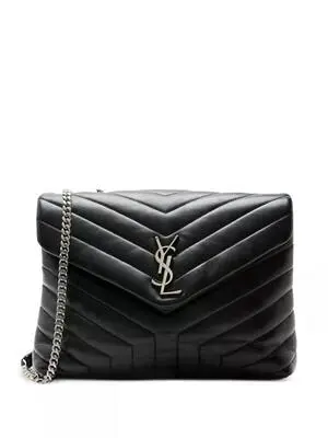 Saint Laurent Loulou Monogram Shoulder Bag - Black