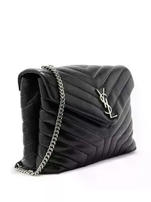Saint Laurent Loulou Monogram Shoulder Bag - Black