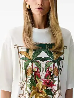 Farm Rio Tropical Royalty Graphic Print Mini Dress